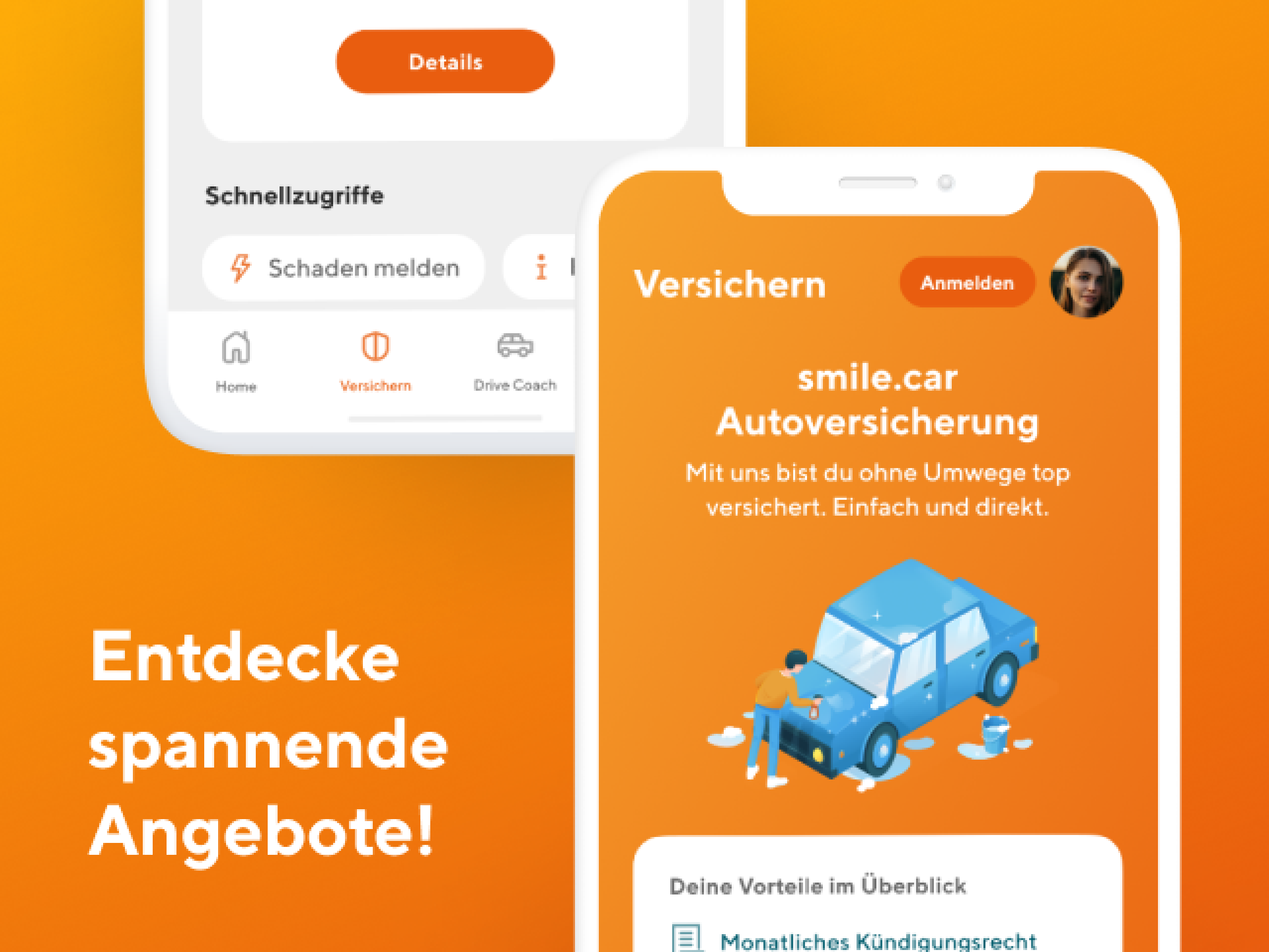 Die Versicherungs-App von Smile 🙂 | Smile